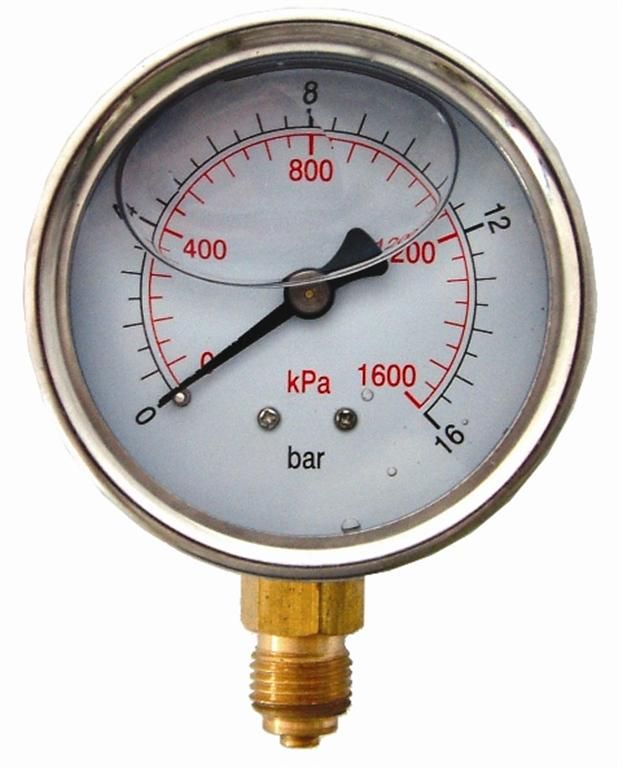 Aircraft - Press. Gauge 63mm Glycerine 1/4" Bot. Fit Metal Case | Shop ...