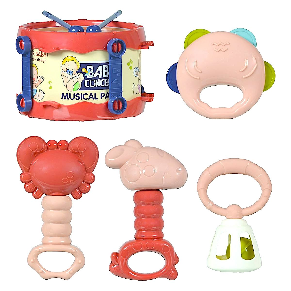Baby Toddler Drum & Rattle Toys Kit Set for Boys Girls & Gifts. | Shop ...