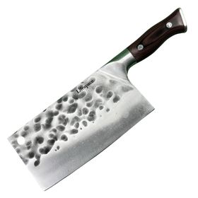 Lifespace 7.8" Blade Square Meat Cleaver with Hole & Pakkawood Handle ...