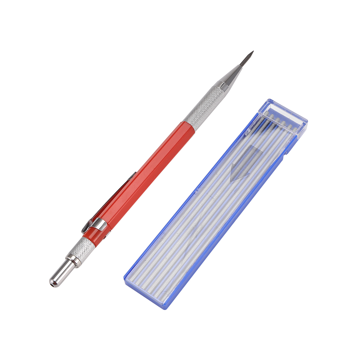 Welders Pencil with 12PCS Silver Streak Refills, Metal Marker ...