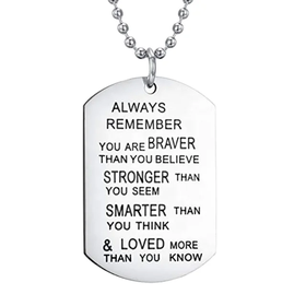 Necklace for Men-Brave tag | Shop Today. Get it Tomorrow! | takealot.com