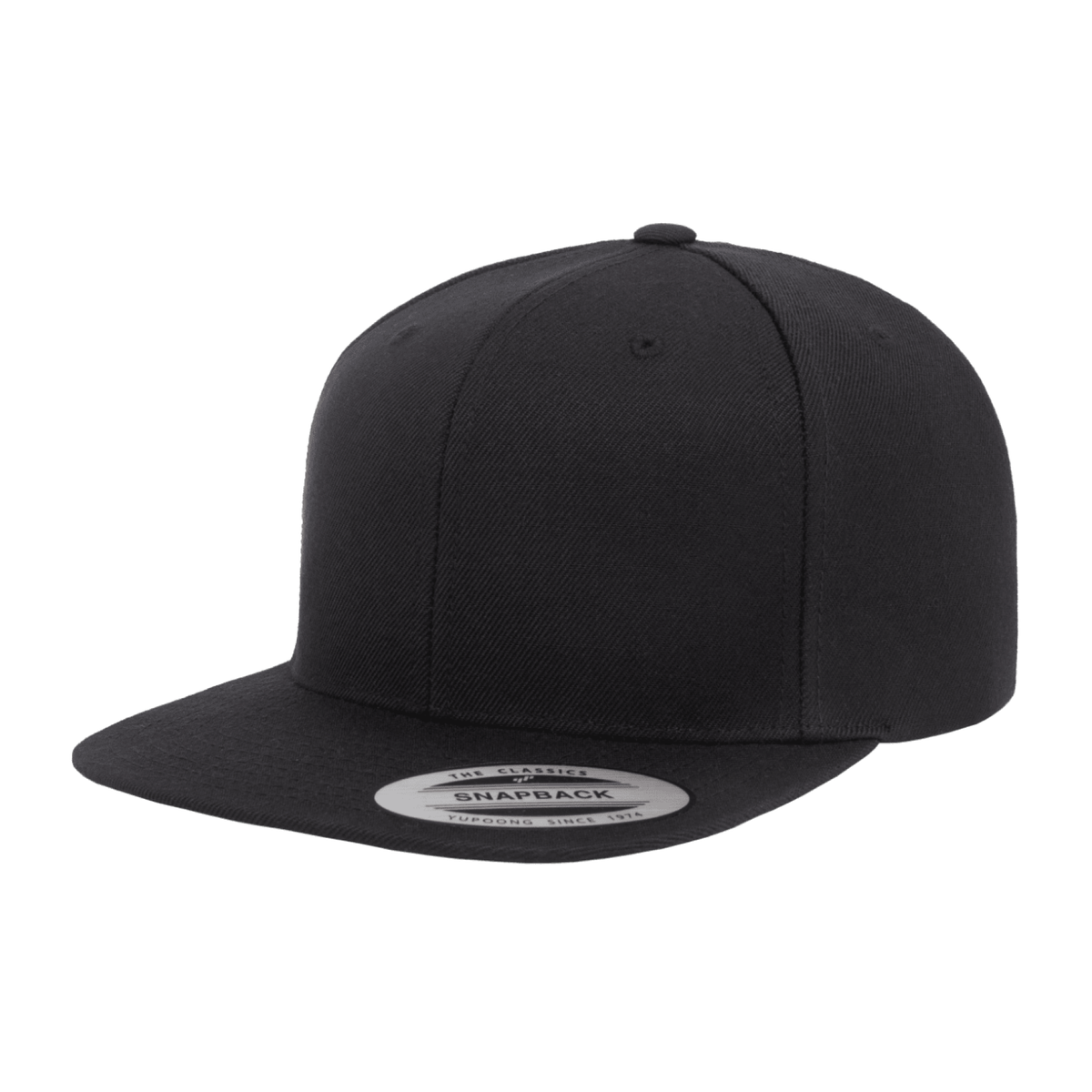 YP Classics Black Flat Peak Snapback Adjustable Cap | Shop Today. Get ...