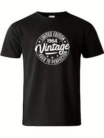 Birthday - Vintage Established 1964 Birthday Black Men's T-shirt | Shop ...