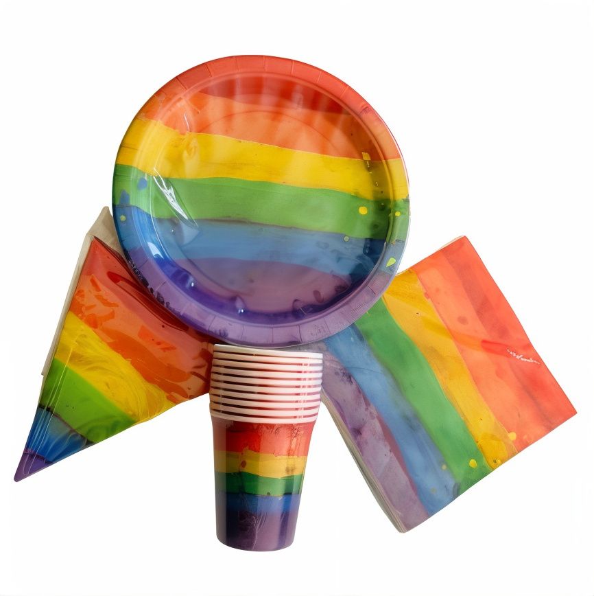 Rainbow Theme Party Pack - Serves 10 | Shop Today. Get it Tomorrow ...