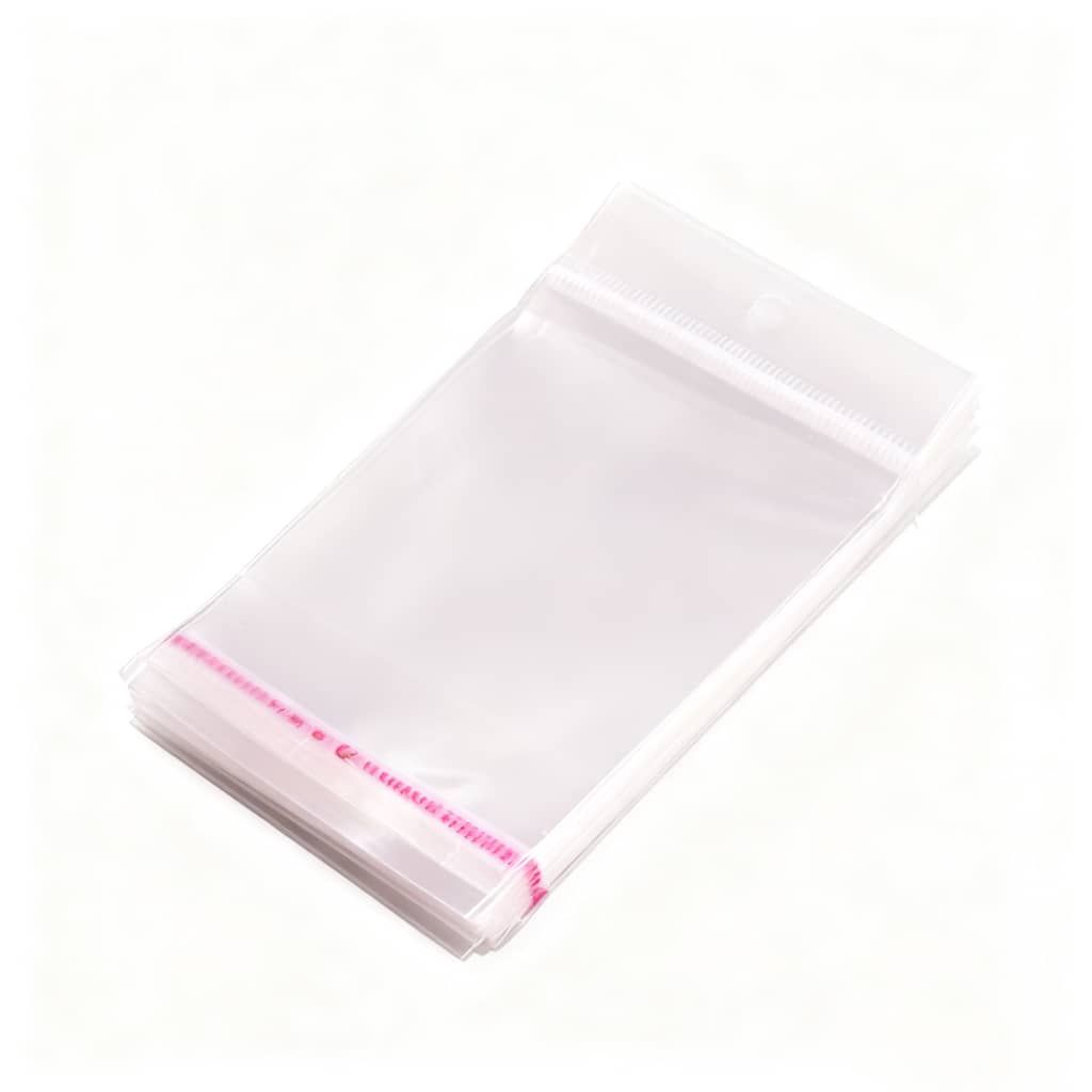 Self Adhesive Clear Plastic Poly Bags A7 : 80 x (110 +30) X 100PCS ...
