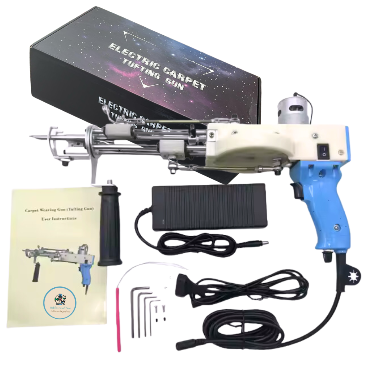 AK-DUO + LONG PILE Tufting Gun - Advanced Model 30-45mm pile height ...