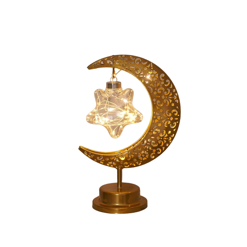 Star Battery Operated Moon Shaped LED Desk Lamp | Shop Today. Get it ...