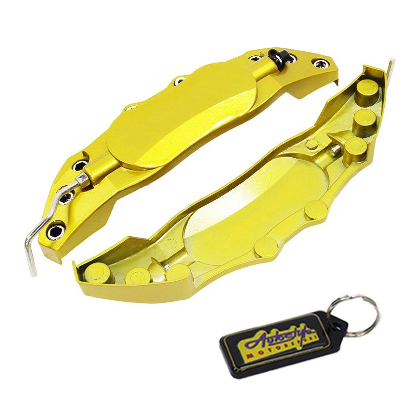 Universal Decorative Metal Disc Brake Caliper Cover - Gold & Key Holder ...