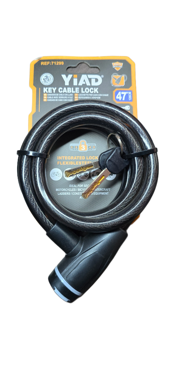Yiad Key Cable Lock - 12mm x 47" 120cm | Shop Today. Get it Tomorrow ...