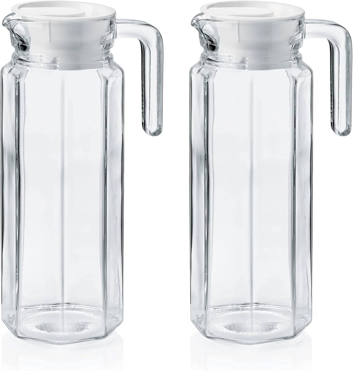 Transparent Glass Jug With Lid 1L | Shop Today. Get it Tomorrow ...