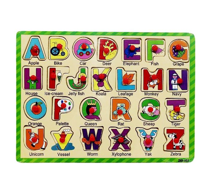 Educational Wooden Alphabet Puzzle for Toddlers A To Z - B4766 | Shop ...