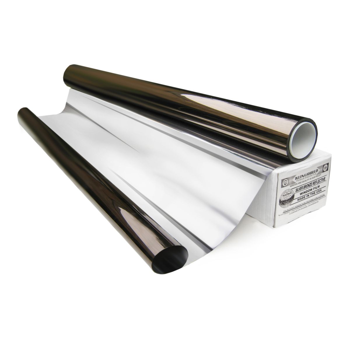 Klingshield Full Roll Low E Silver/Bronze Mirror Reflective Film 1.5m x ...