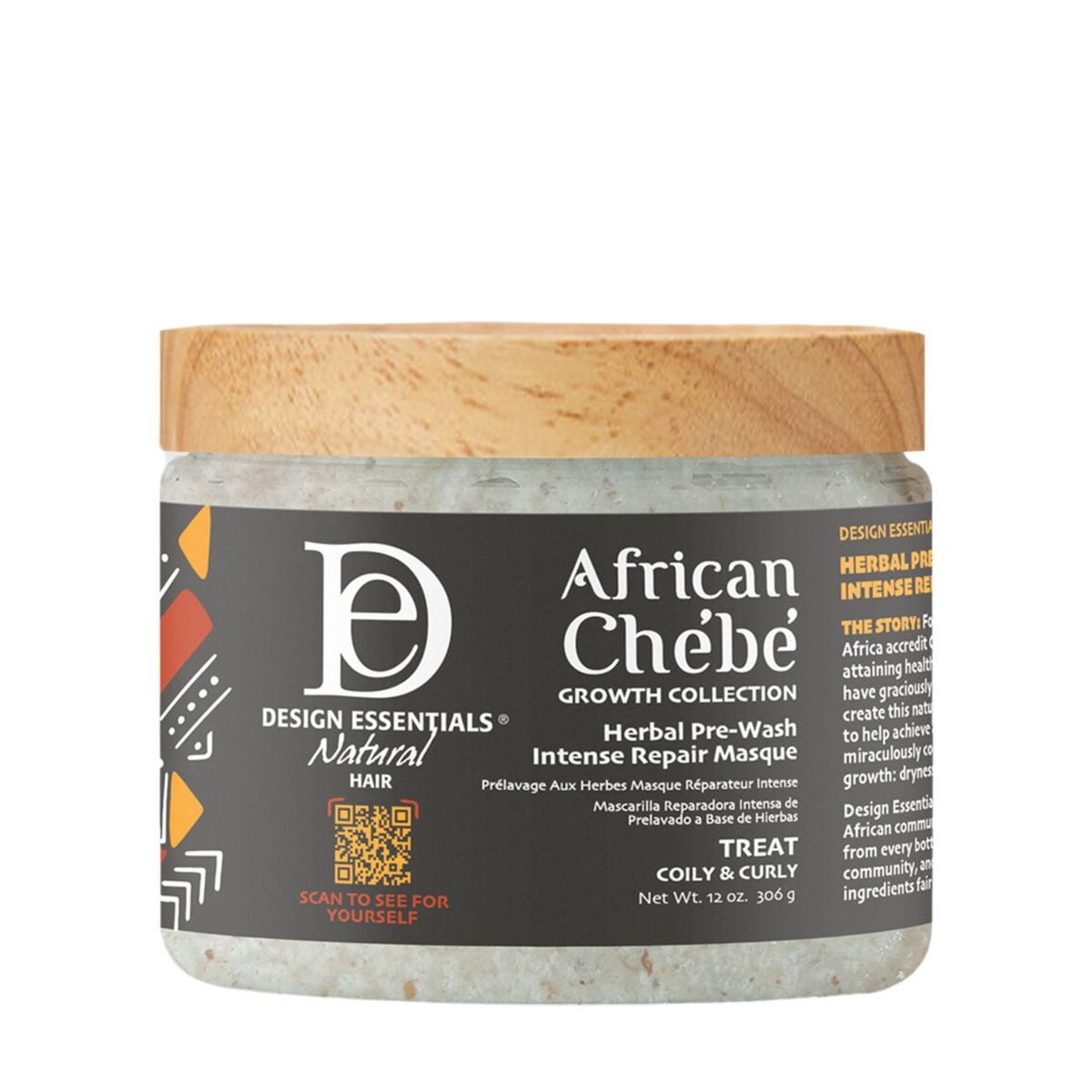 Design Essentials African Chebe Herbal Pre-Wash Intense Repair Masque ...