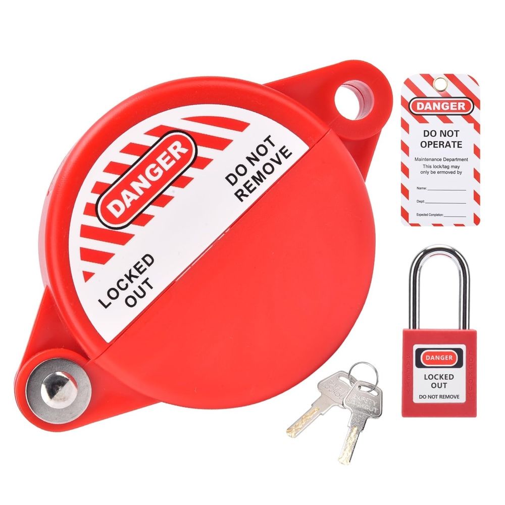 Tool Tap Gate Valve Lockout, Safety Padlock And Tag set of 3 | Shop ...