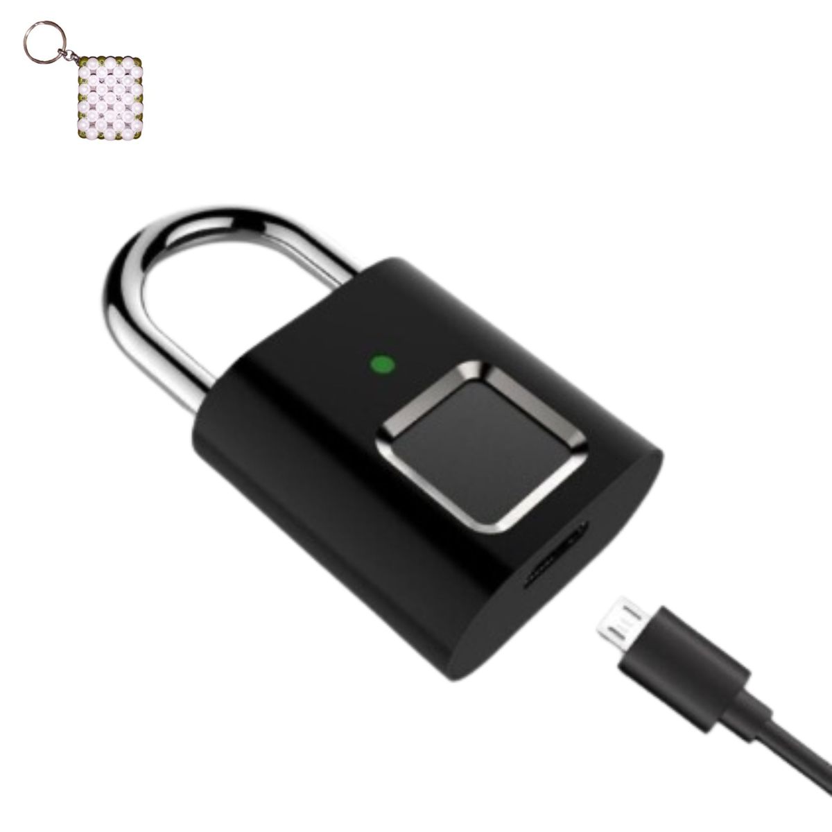 L35 Mini Smart Fingerprint Padlock And A Keyholder | Shop Today. Get it ...