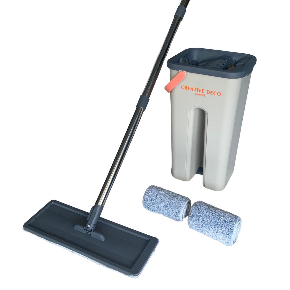 Creative Deco Basics Flat Mop/Bucket Set with 2 Pads | Shop Today. Get ...