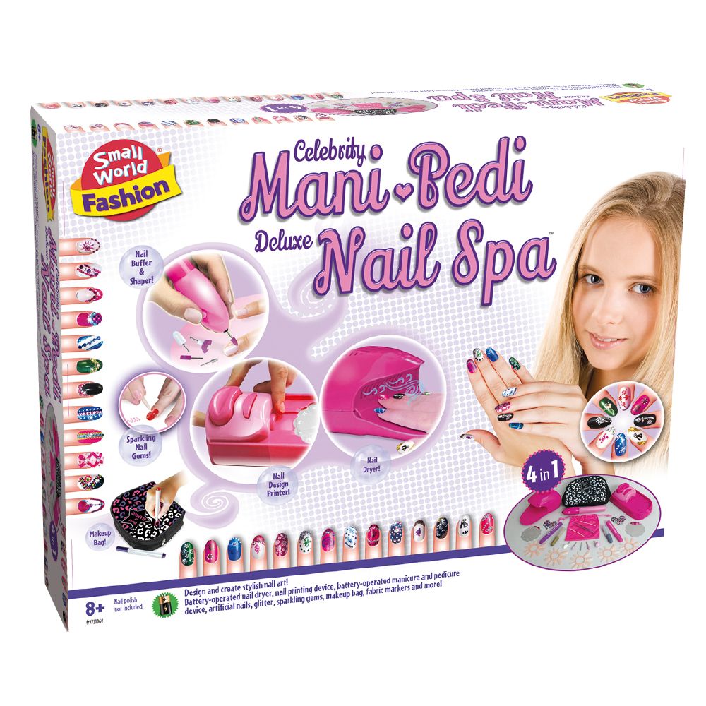 Small World Toys Celebrity Mani-Pedi Deluxe Nail Spa Kit | Shop Today ...