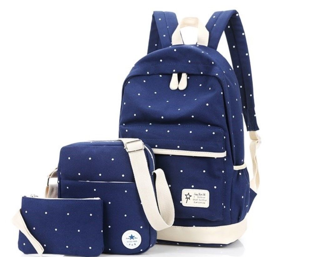 New Three Piece Dot Design Printing Kids School Bag | Shop Today. Get ...