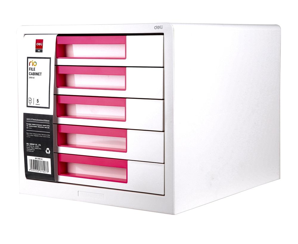 DELI Filing Cabinet - 5 Drawers - Pink | Shop Today. Get it Tomorrow ...