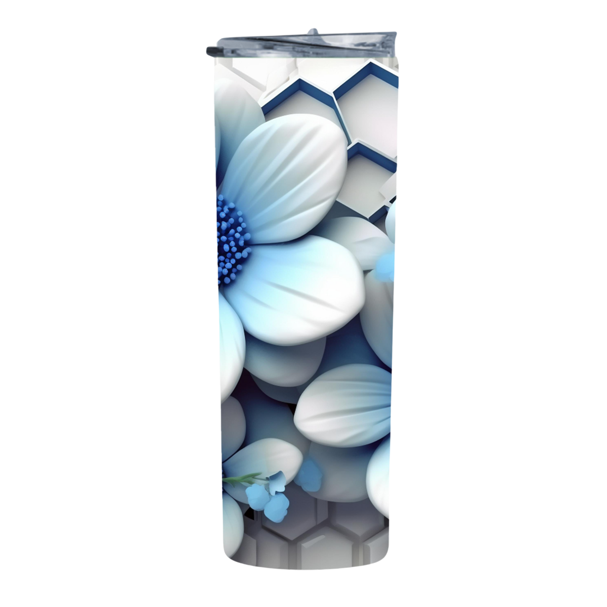 Beehive Blue Flowers 2 20 Oz Straight Skinny Tumbler 032 | Shop Today ...