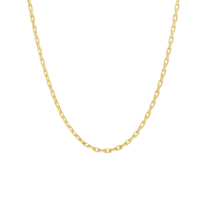 Art Jewellers - 9ct Yellow Gold Forzatina Link Chain Necklace -45cm ...