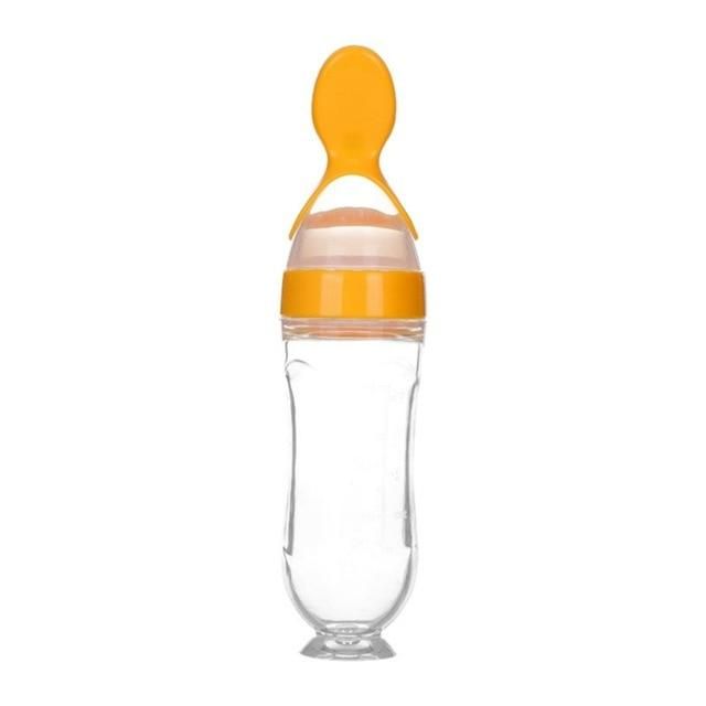 Baby Food Feeding Bottle Spoon Silicone - Yellow | Shop Today. Get it ...