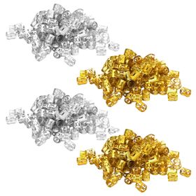 Fashion Gold and Silver Retro Braided Hair Styling Bead Clip - Set of ...