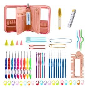 GET UNBOXED Crochet Hooks Tools Set with Crochet Storage Case | Shop ...
