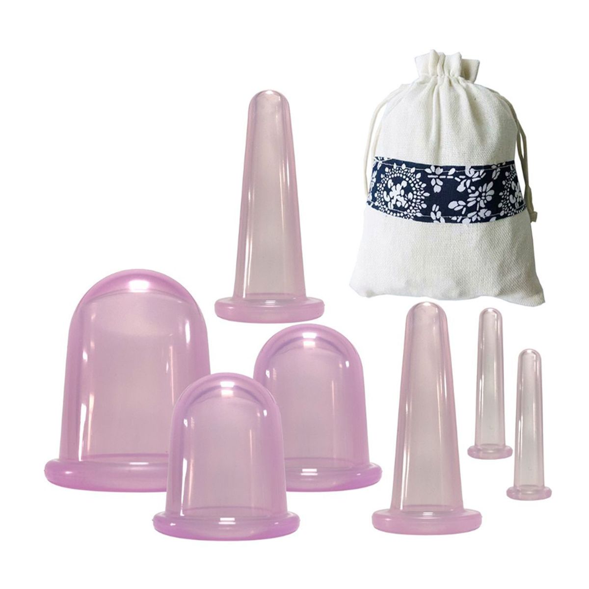 7 Pcs Cupping Therapy Set Silicone Anti Cellulite Cup Massage Cups Home ...