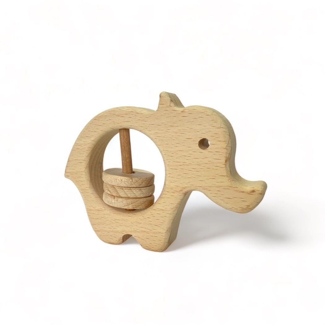 Timmy Toys Wooden Baby Rattle - Elephant | Shop Today. Get it Tomorrow ...