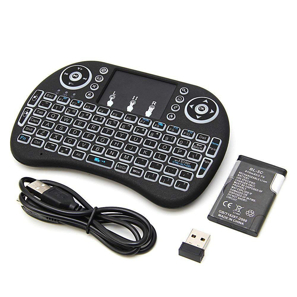 Mini 2.4GHZ Wi-Fi- Multimedia Keyboard With Touchpad & Backlit | Shop ...