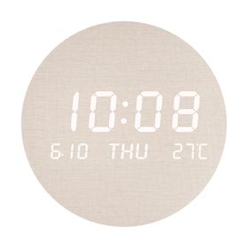 Nordic LED Wall Clock - Plug-in Silent Digital Display | Shop Today ...