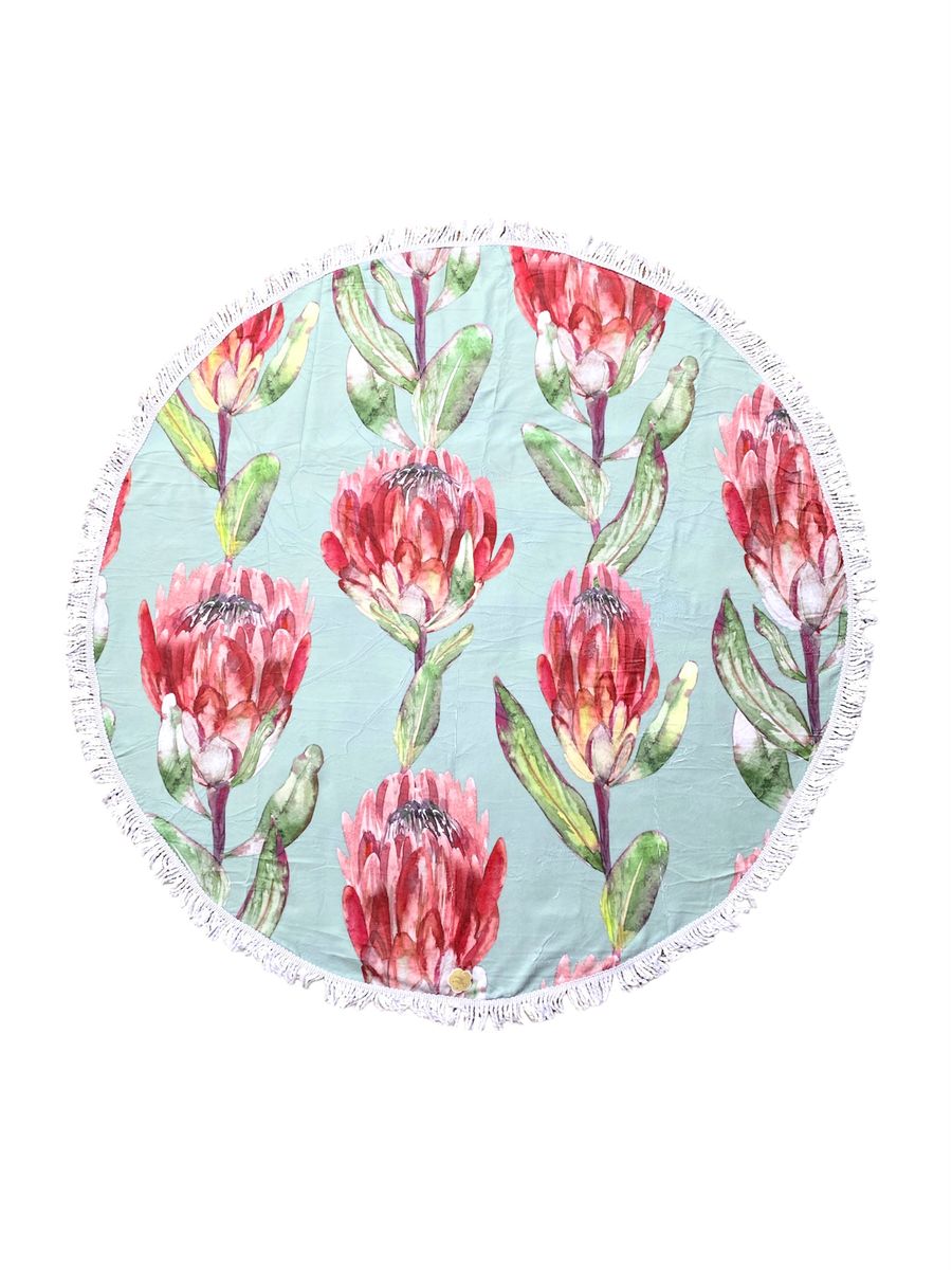 Round Microfibre Floral Printed Beach Towel | Shop Today. Get it ...