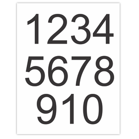 Numbers 5cm Vinyl Stickers 1-10 (4-pack) | Shop Today. Get it Tomorrow ...