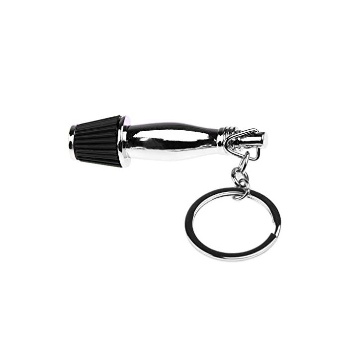 Key Chain / Key Ring Chrome Induction Filter Black | Buy Online in ...