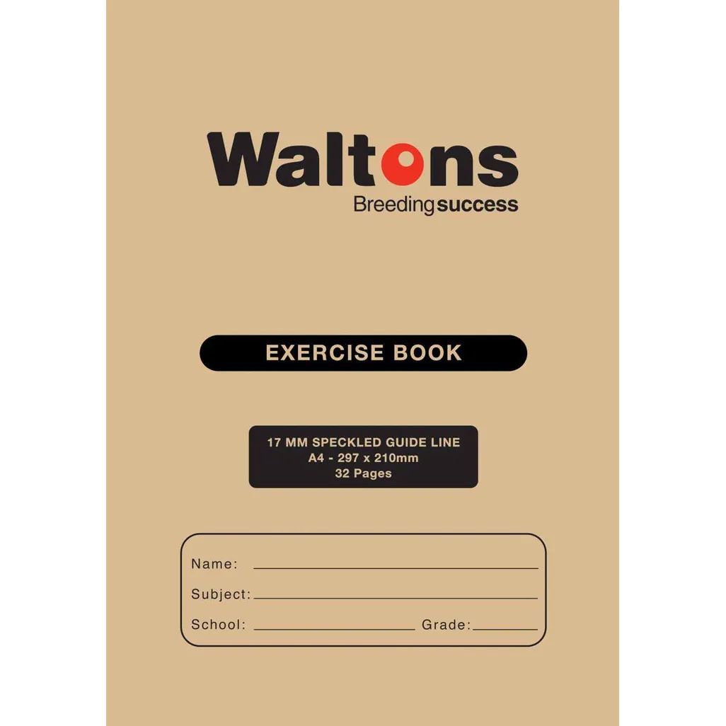 Speckled Guideline Soft Cover Exercise Book A4 32 Pg 17mm Ruled x 12 ...