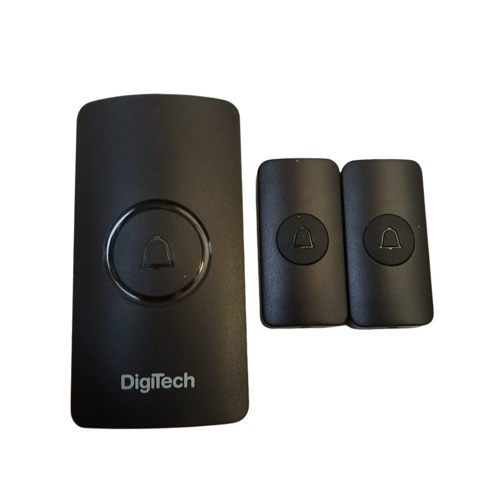 Digitech - Wireless Door chime - 2 Transmitters - Black | Shop Today ...