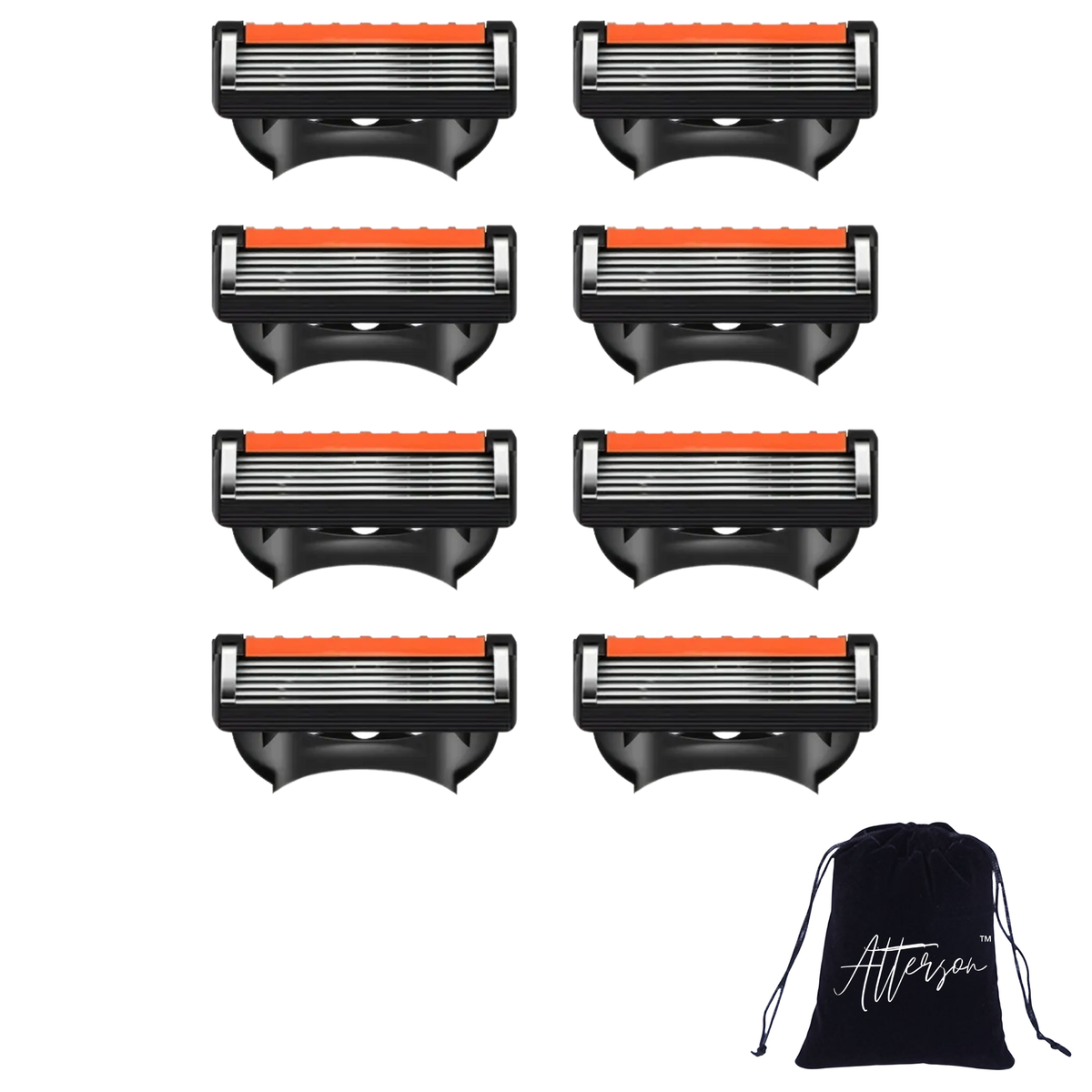 Gillette Fusion5 Compatible Replacement Razor Blades New 6 Layer - 8 ...