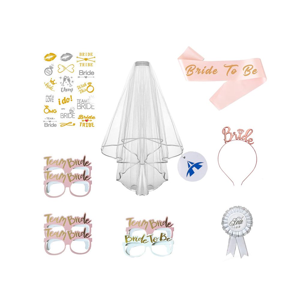 Rose Gold Bachelorette Party Decorations Kit Bride to Be Party Supplies ...