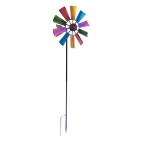 Garden Colourful Kinetic Pinwheel Windmill Lawn Ornament (73cm) | Shop ...