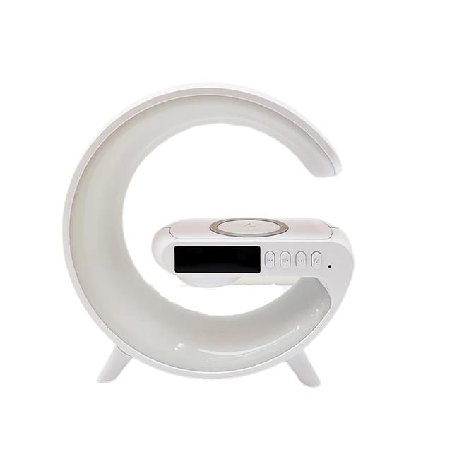 G-shaped LED Light Bluetooth Speaker with Mobile Phone Wireless Charger ...
