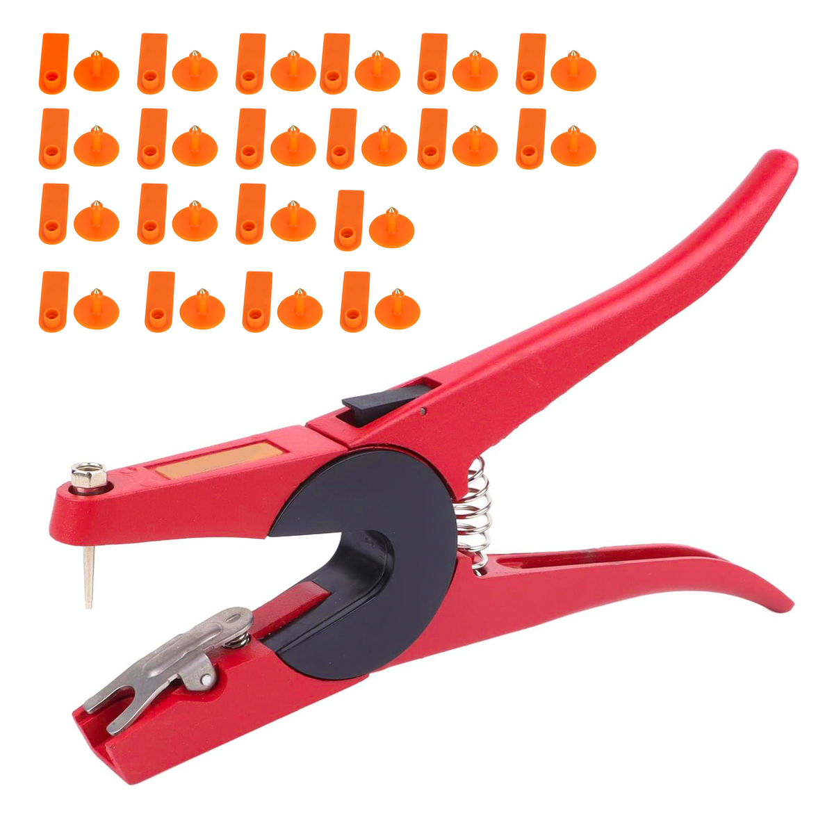 21 Piece Livestock Ear Tag Applicator Cattle Ear Tagger Cow Ear Tag ...