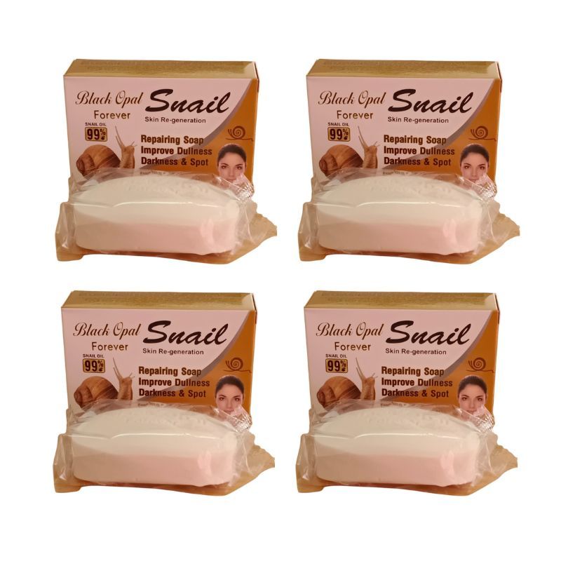 Black Opal Snail Skin Regeneration | Repairing Soap | 4 Pack x 100g ...