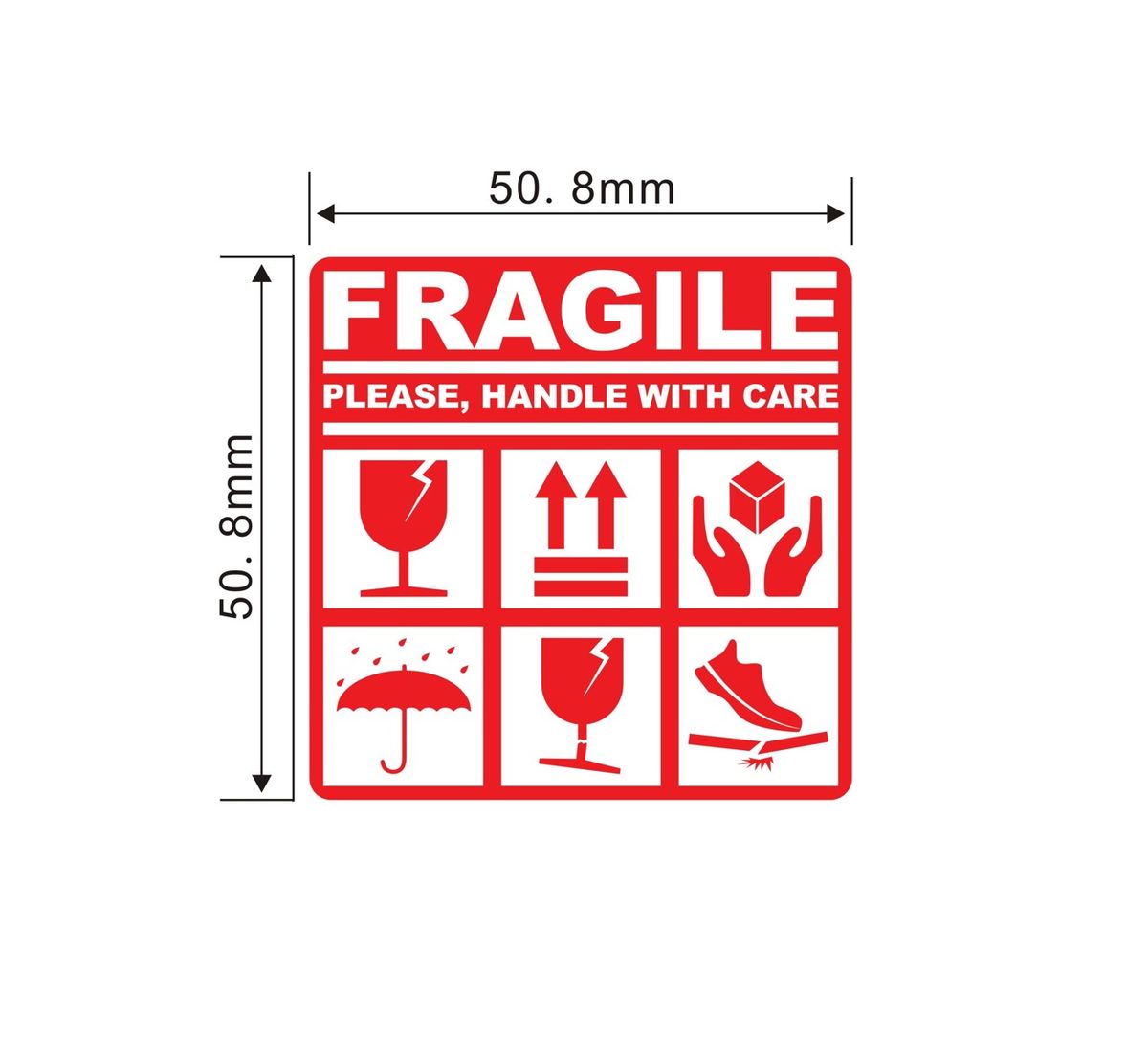Fragile Packing Sticky Labels / Stickers 1000 Labels | Shop Today. Get ...
