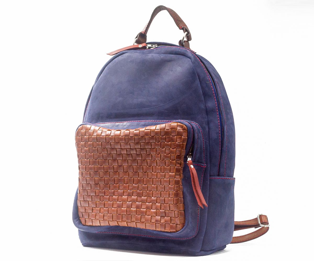 Leather Backpack with Front Pocket | Shop Today. Get it Tomorrow ...