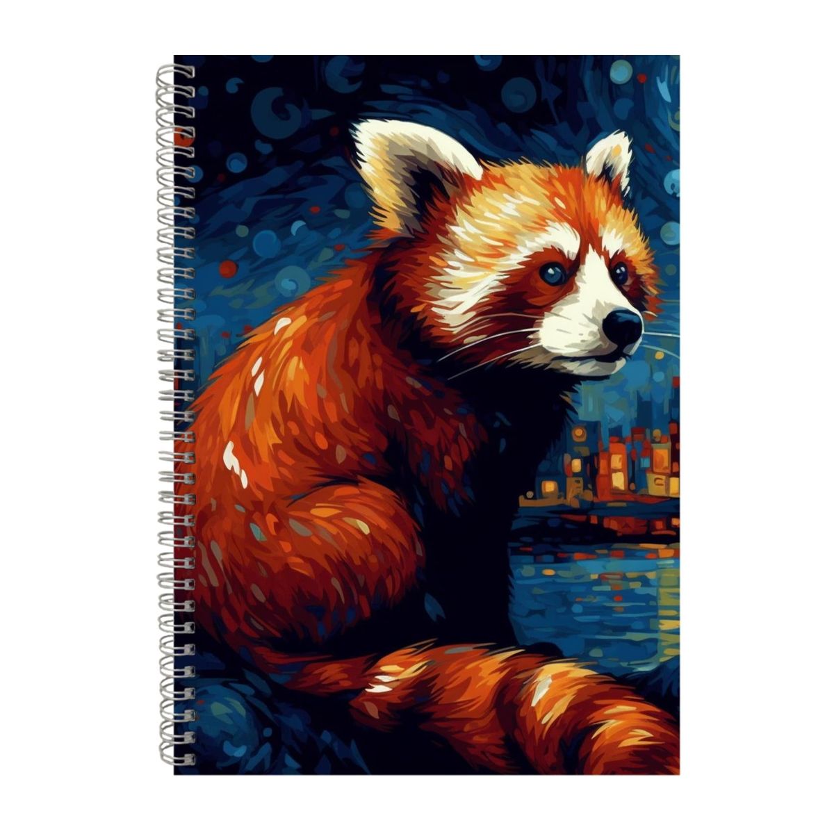 RED PANDA Starry Night Notebook Art Gift Idea A4 NotePad 116 | Shop ...