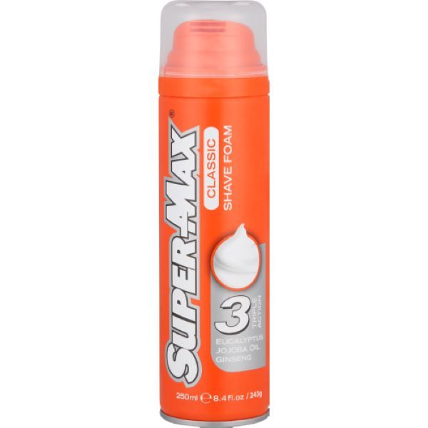 Super-Max Shaving Foam Classic 250ml x 2 | Shop Today. Get it Tomorrow ...
