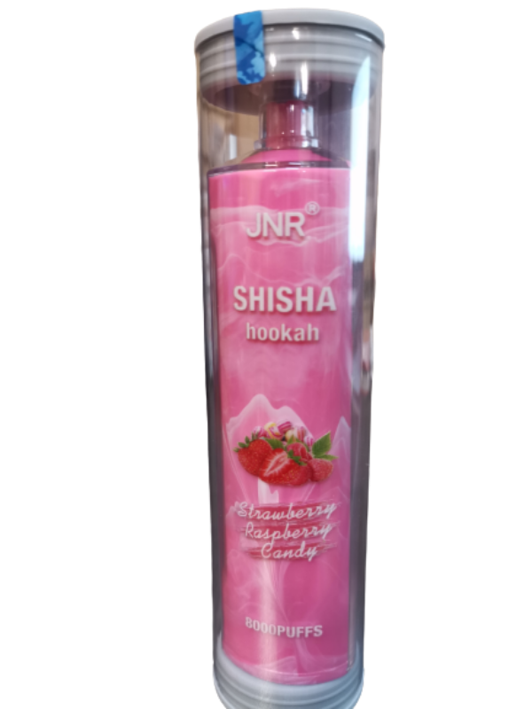 JNR ShiSha Hookah - Strawberry Rasberry Candy 8000 Puffs - Disposable 2 ...