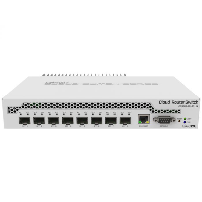 MikroTik Cloud Router Switch 8 Port SFP+ with PoE Input | Shop Today ...