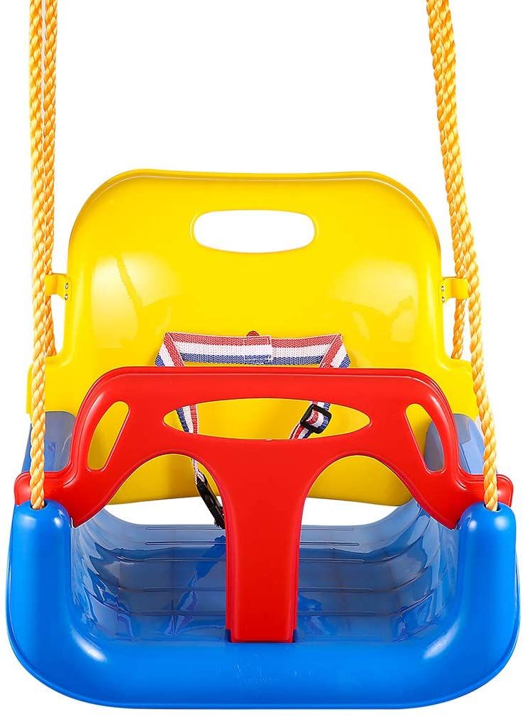 3 in-1 Child to Teenager Secure Swing with Snap Hooks and Hanger Belts ...